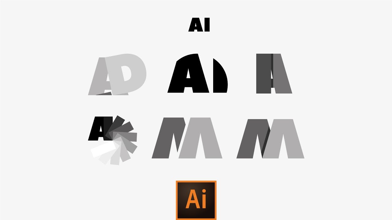 Come creare LOGOTIPI SEMPLICI con Adobe Illustrator [San Serif Style ...