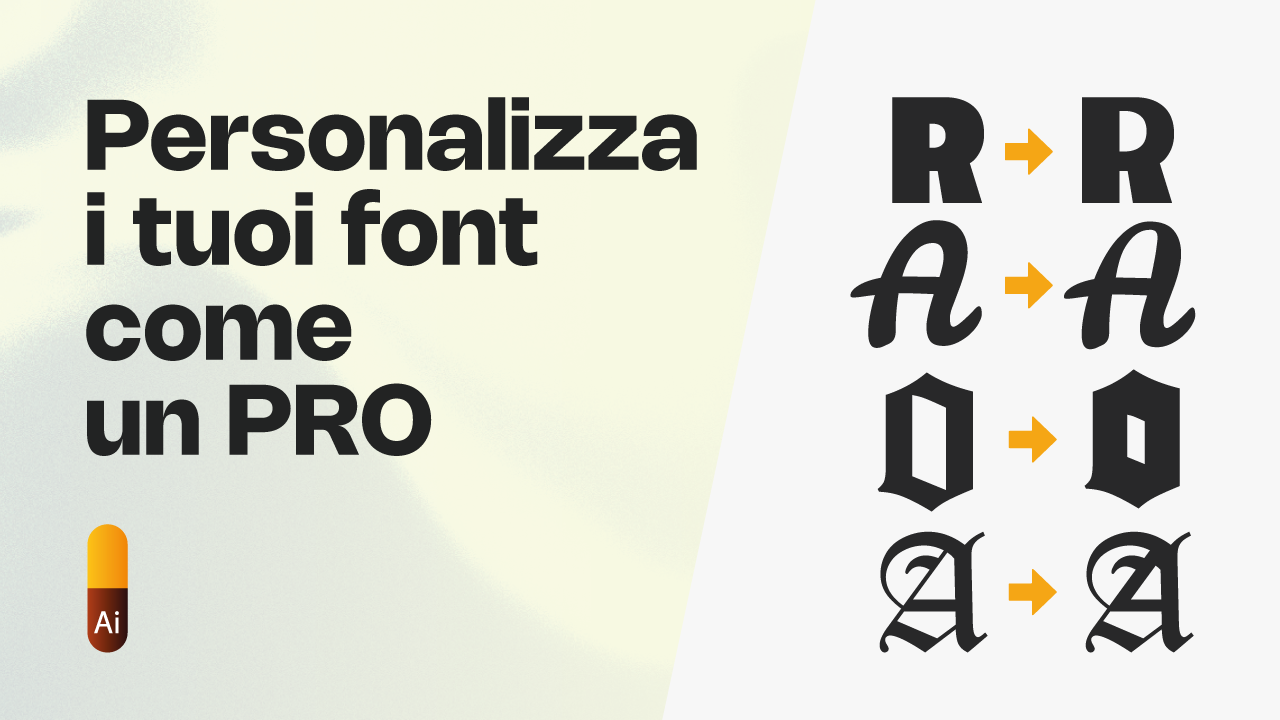 Personalizza i tuoi font come un PRO con Illustrator! - Tutorial di ...